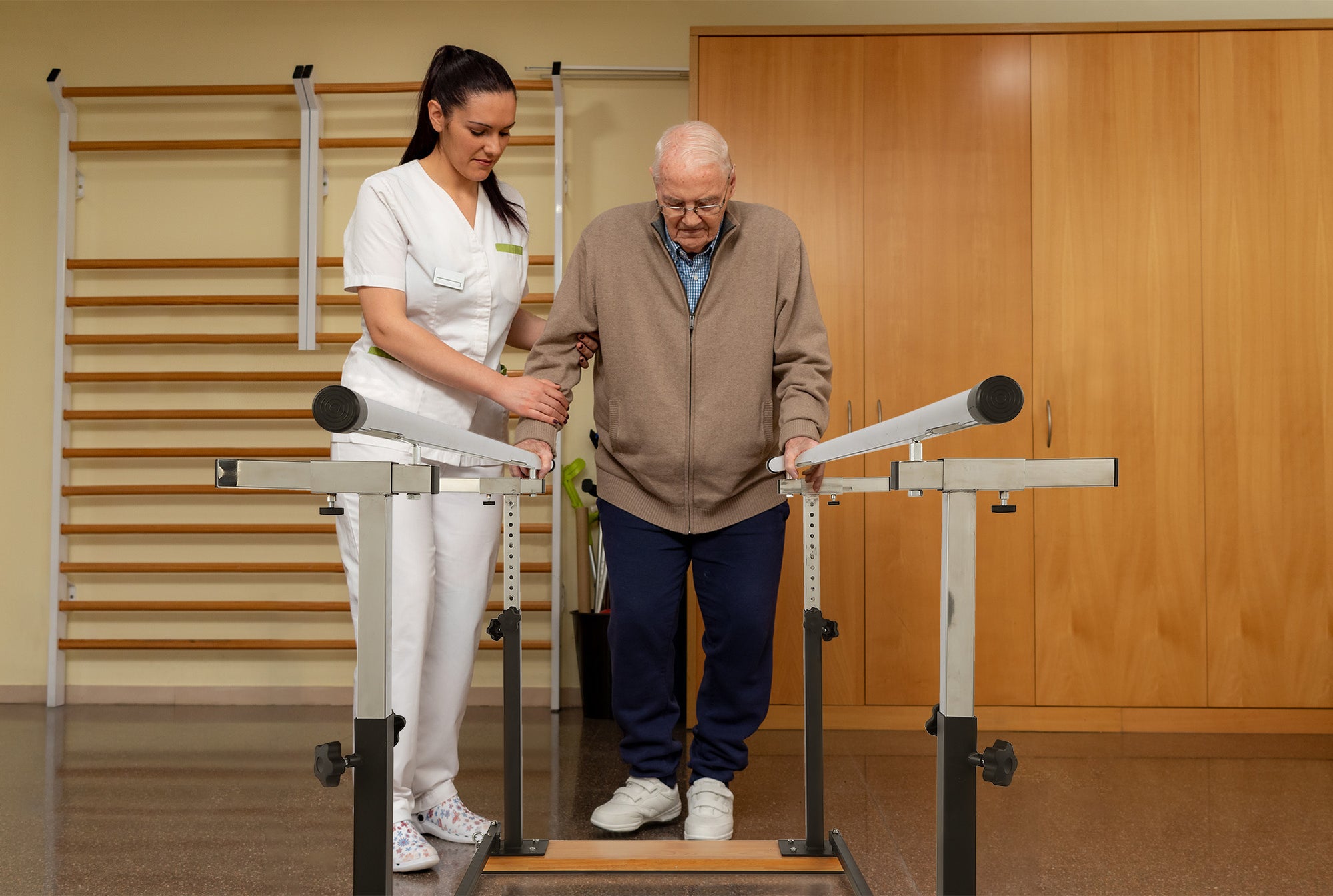 Viva Comfort Folding Parallel Bars. Save at — Tiger Medical