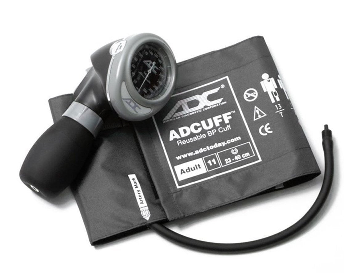 Diagnostix 703 Trigger-Style Palm Aneroid Adult - Grey — Tiger Medical