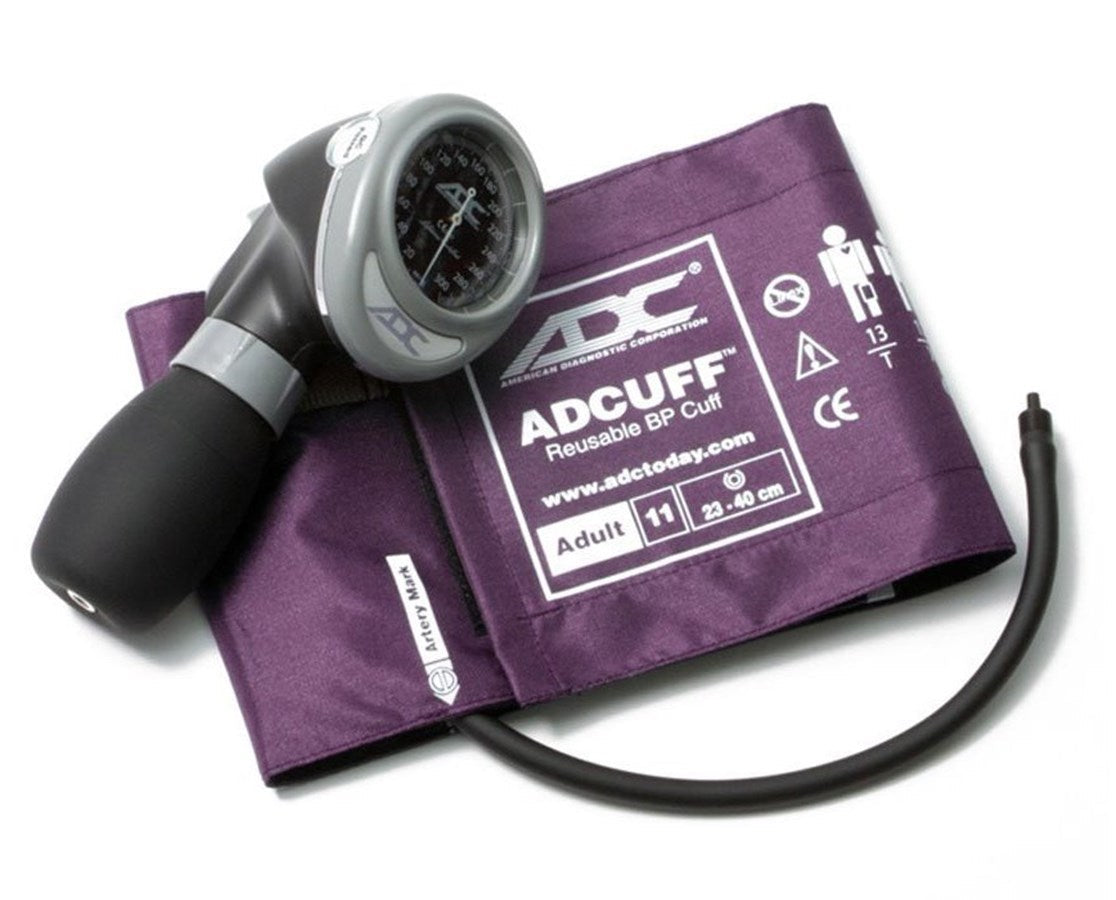Diagnostix 703 Trigger-Style Palm Aneroid. Adult. Purple — Tiger Medical