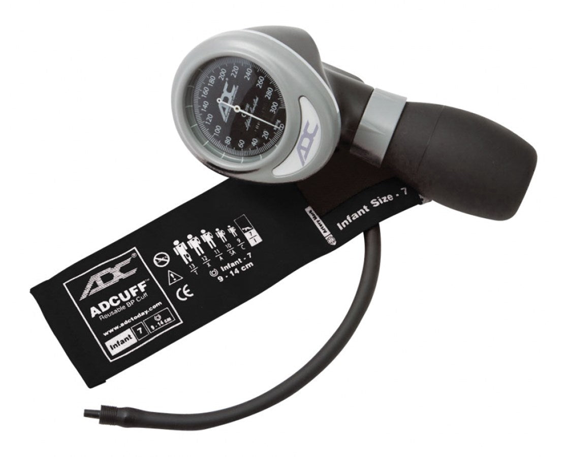 Diagnostix 703 Trigger-Style Palm Aneroid Infant - Black — Tiger Medical