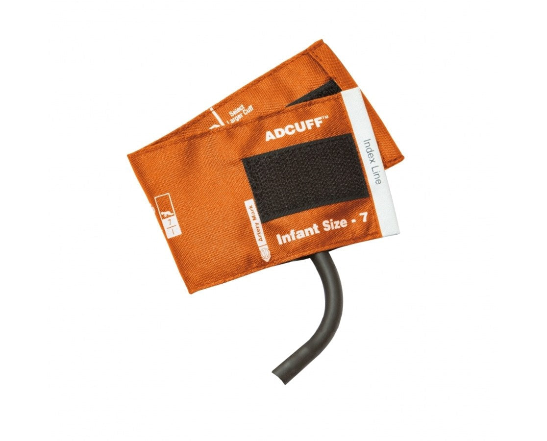 Adcuff Cuff w/ 1-Tube Inflation Bladder. Infant. Orange — Tiger Medical