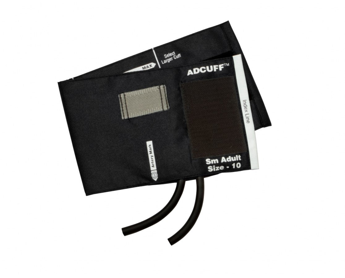 Adcuff Cuff w/ 2-Tube Inflation Bladder. Small Adult. Black — Tiger Medical