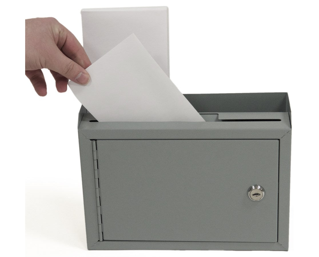 Deluxe Steel Drop Box Grey — Tiger Medical