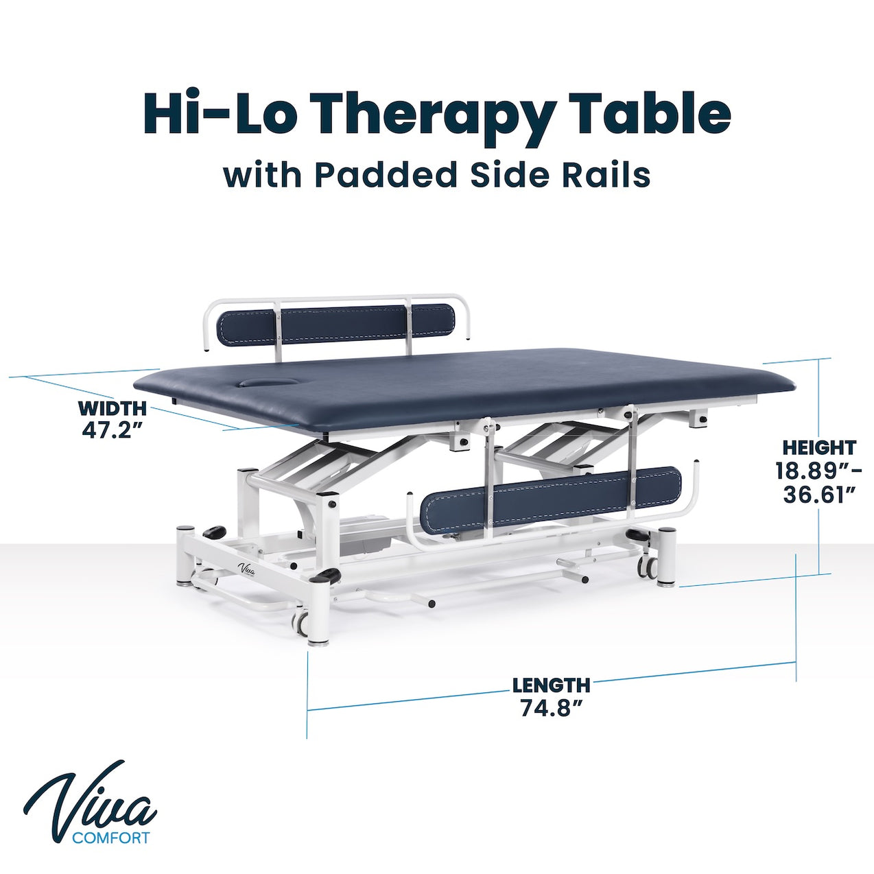 Viva Comfort Power Hi-Lo Rehab Therapy Table w/ Flat Top. Save at ...
