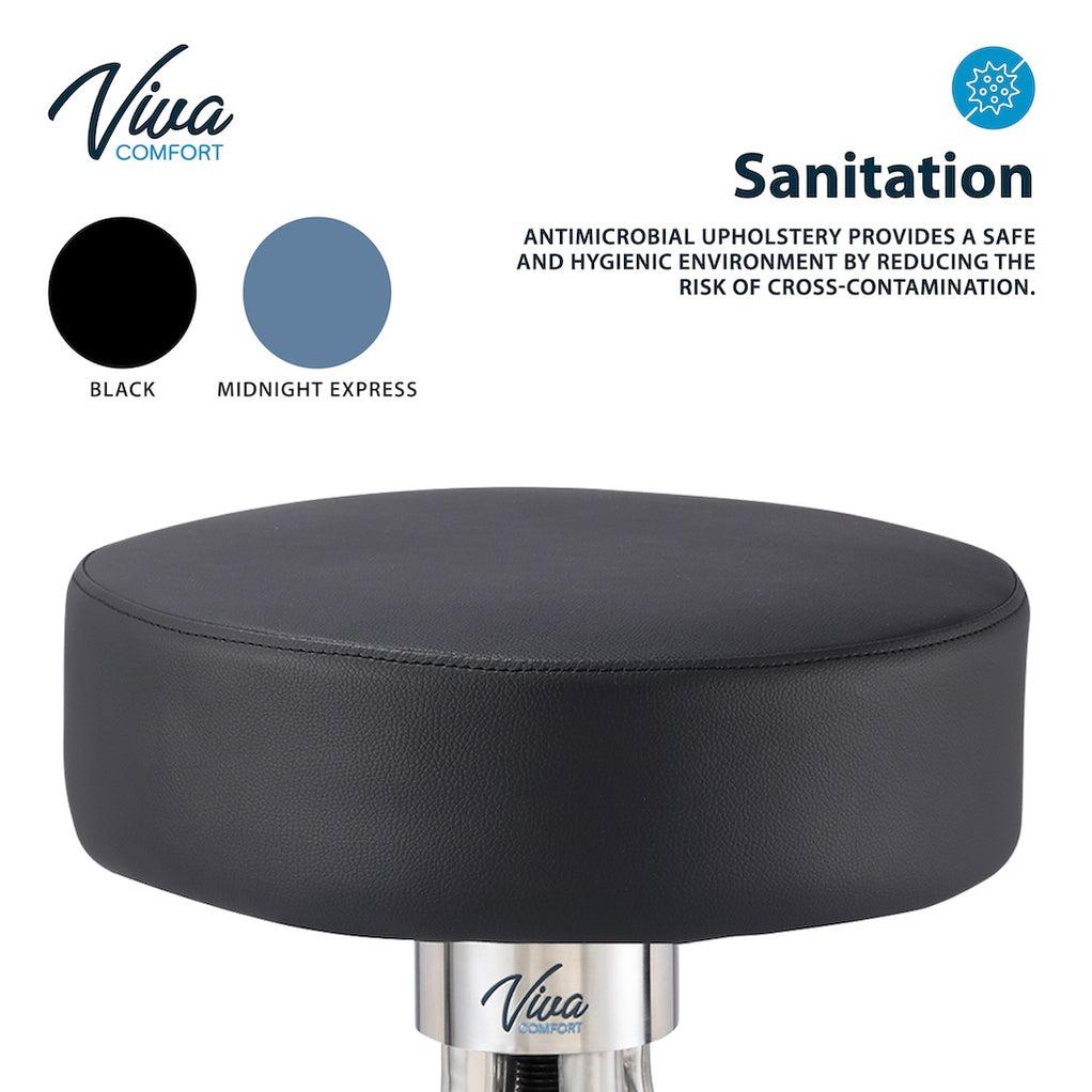 Viva Comfort Height Adjustable Exam Stool w/ Circular Foot Ring. Save ...