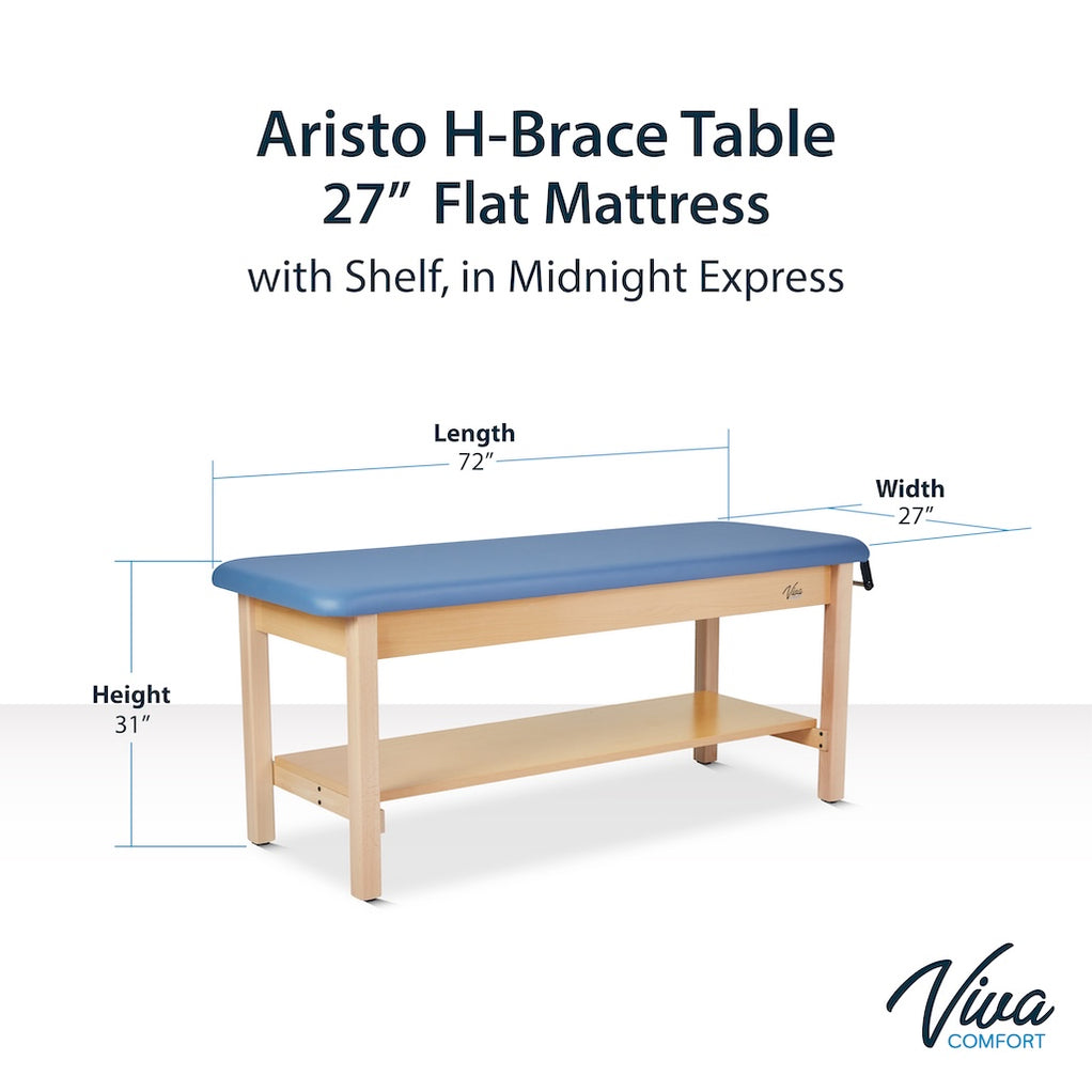 Viva Comfort Aristo Treatment Table. H-Brace w/ Shelf. Save at ...