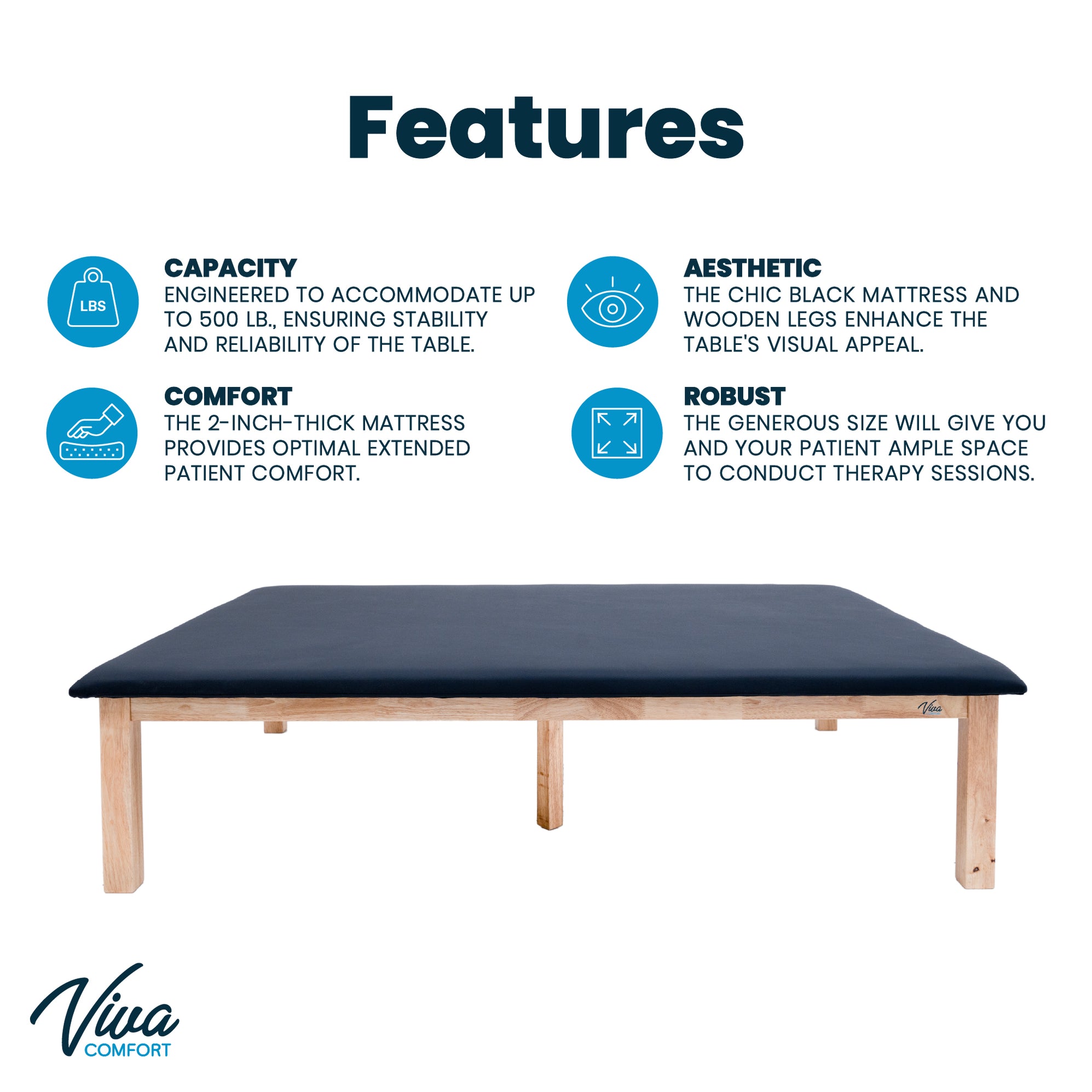 Viva Comfort Rehab Therapy Mat Table w/ Flat Top. Save at — Tiger Medical