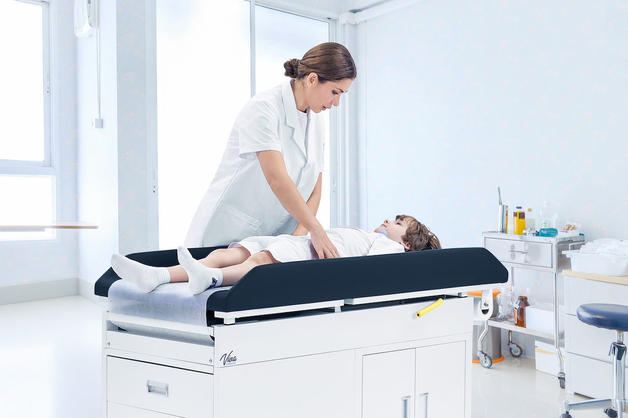 Viva Comfort Pediatric Grande Exam Table w/ Steel Cabinet. Save at ...