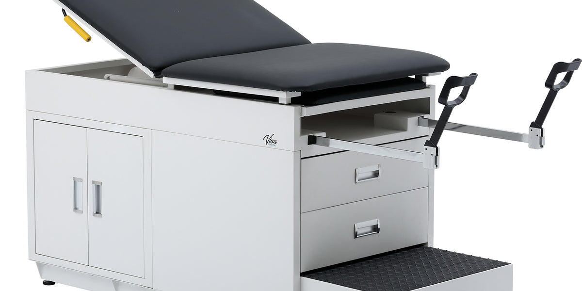 Viva Comfort Grande Exam Table w/ Drawers, Shelf. Save at — Tiger Medical