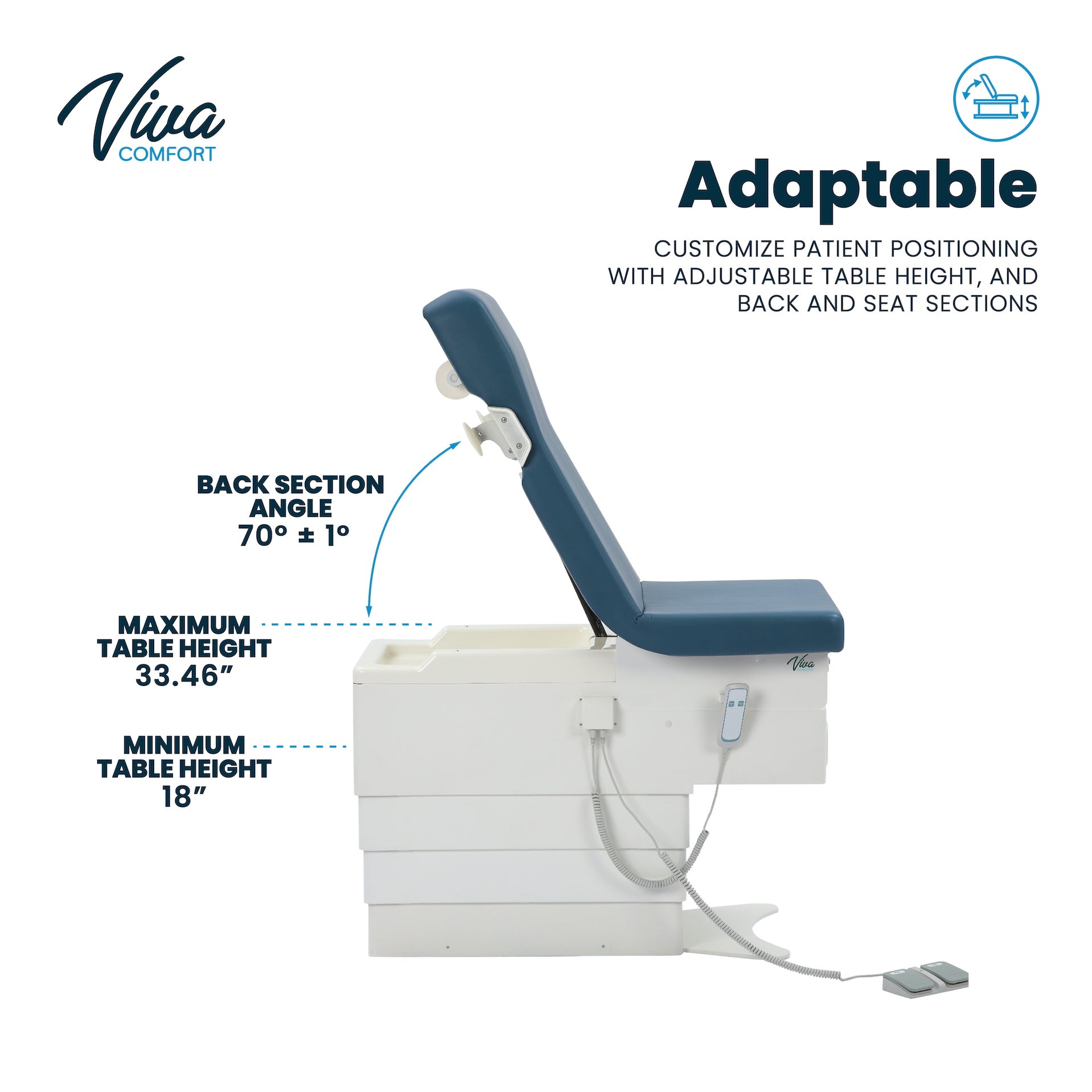 Viva Comfort Pointe Power Hi-Lo Adjustable Exam Table. Save at — Tiger ...