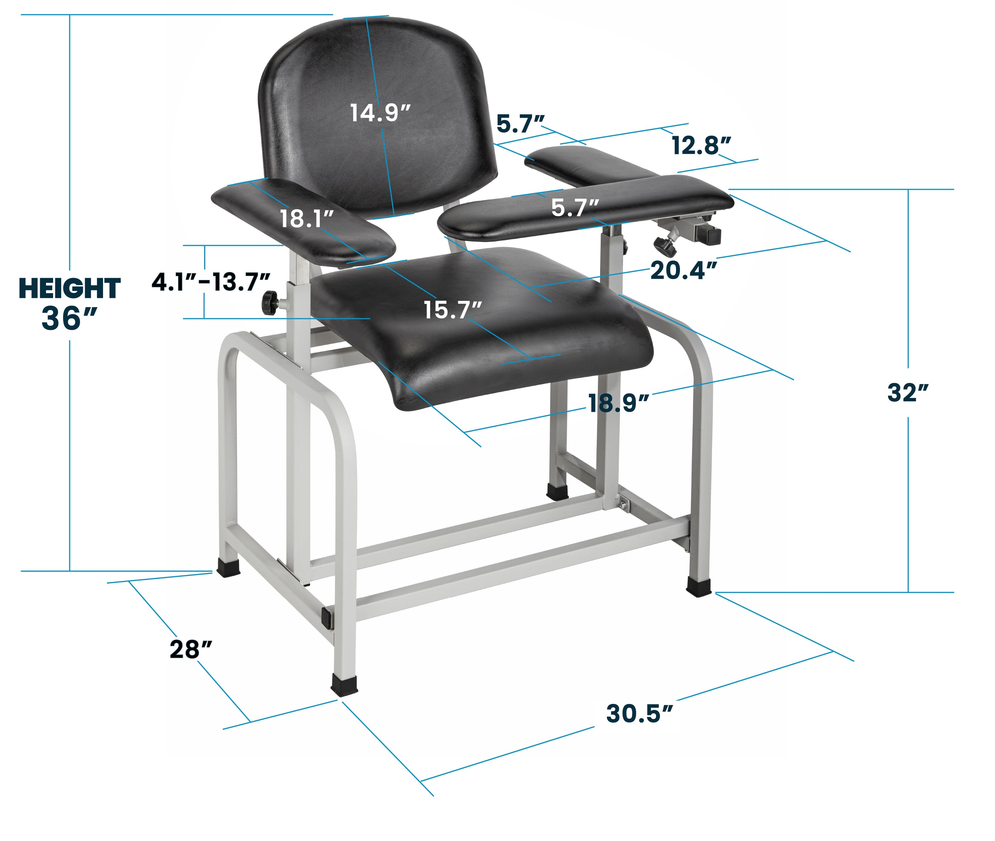 Viva Comfort Padded Blood Drawing Chair. Save at Tigermedical — Tiger ...