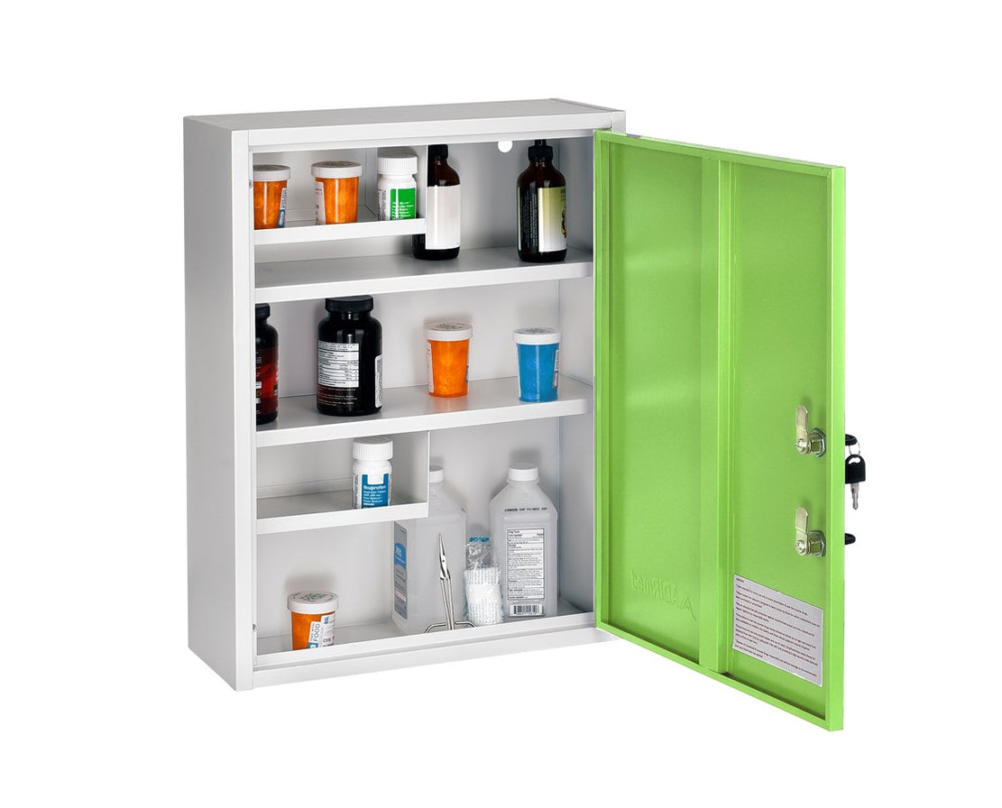 Viva Comfort Large Steel Medication Cabinet, Dual Lock. Save at — Tiger ...