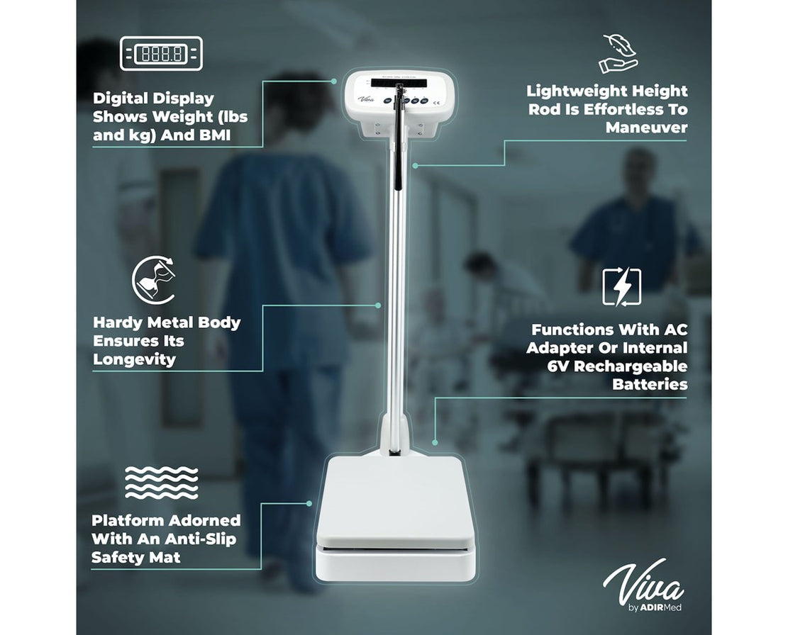 Viva Digital Physician Scale with Height Rod. Save at — Tiger Medical