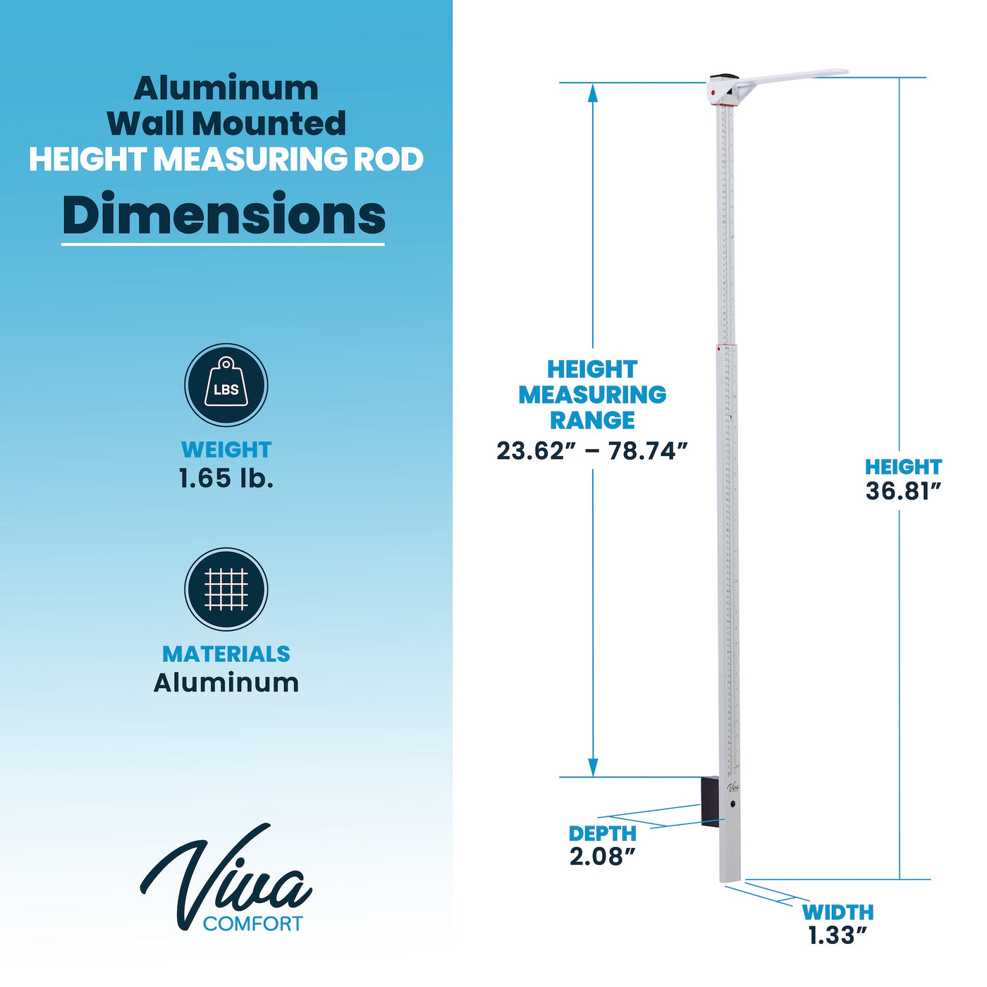 Viva Comfort Wall Mounted Height Rod. Save at Tigermedical — Tiger Medical