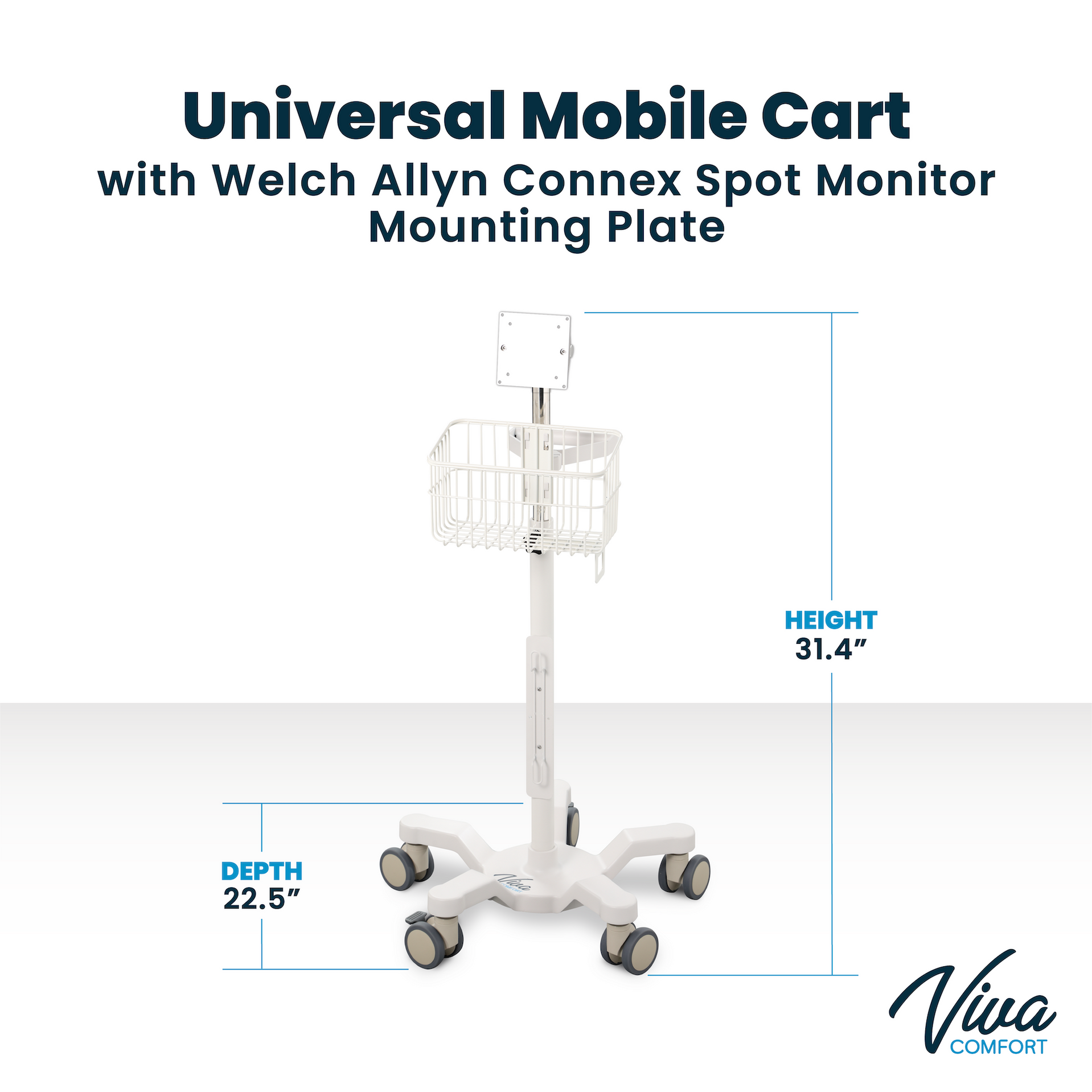 Viva Comfort Mobile Stand for Welch Allyn Connex Spot Monitor - Save at ...