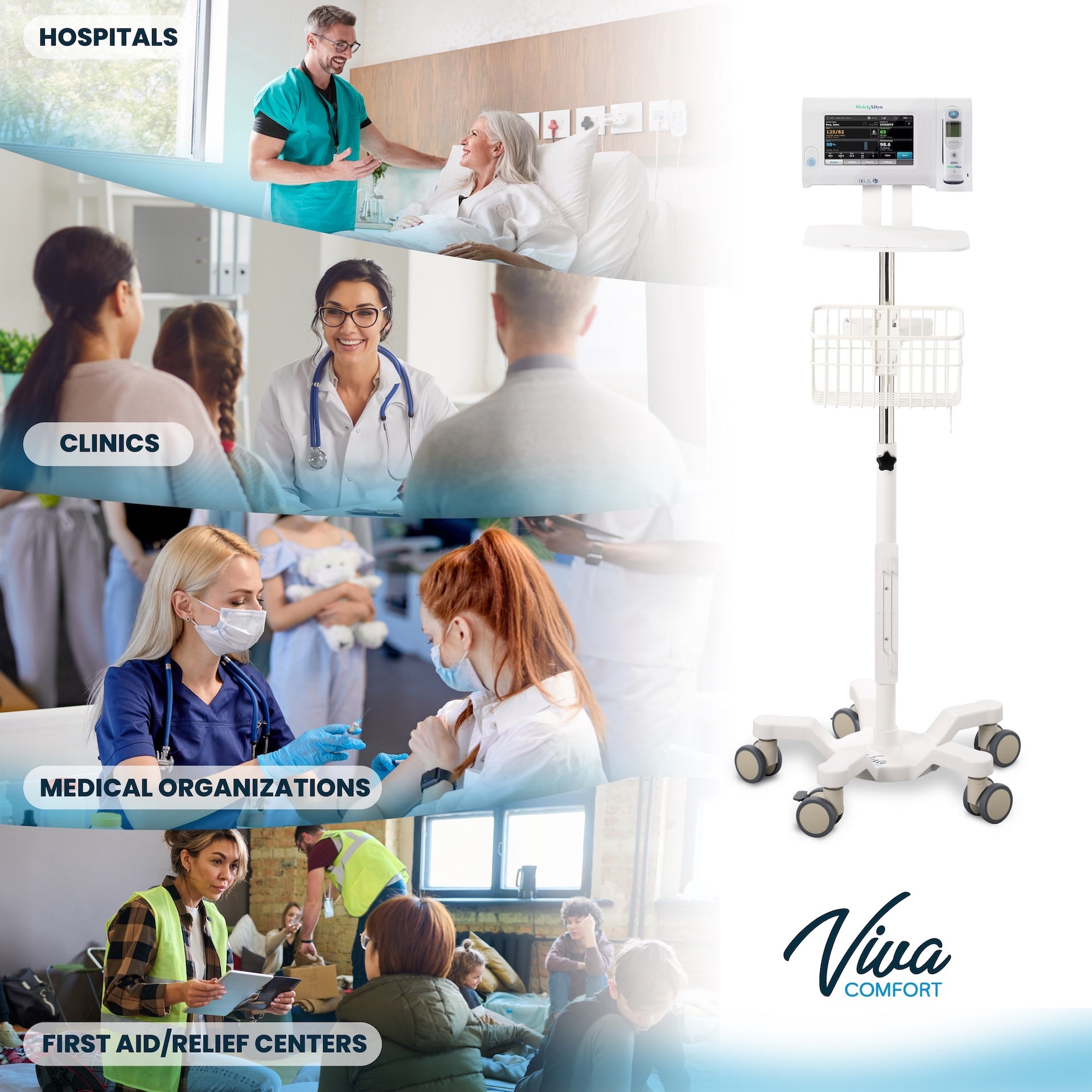 Viva Mobile Stand for Welch Allyn Connex Spot Monitor. Save at ...