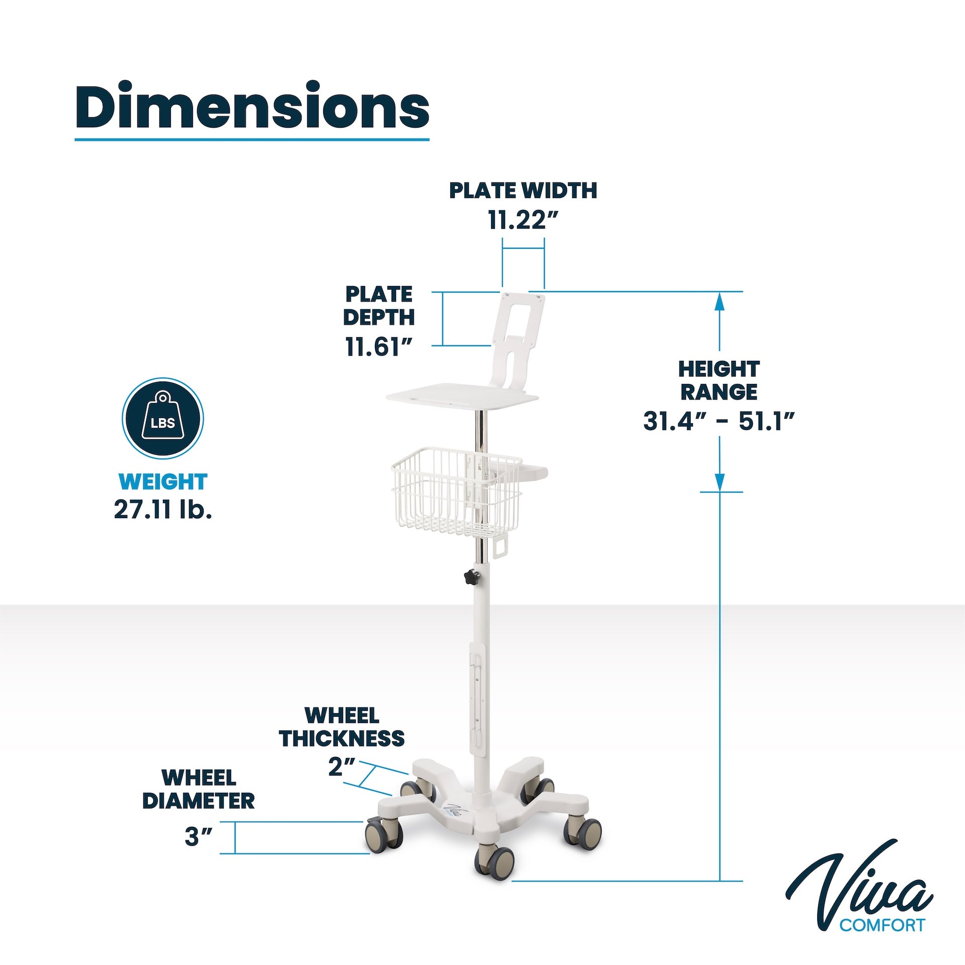 Viva Mobile Stand for Welch Allyn Connex Spot Monitor. Save at ...