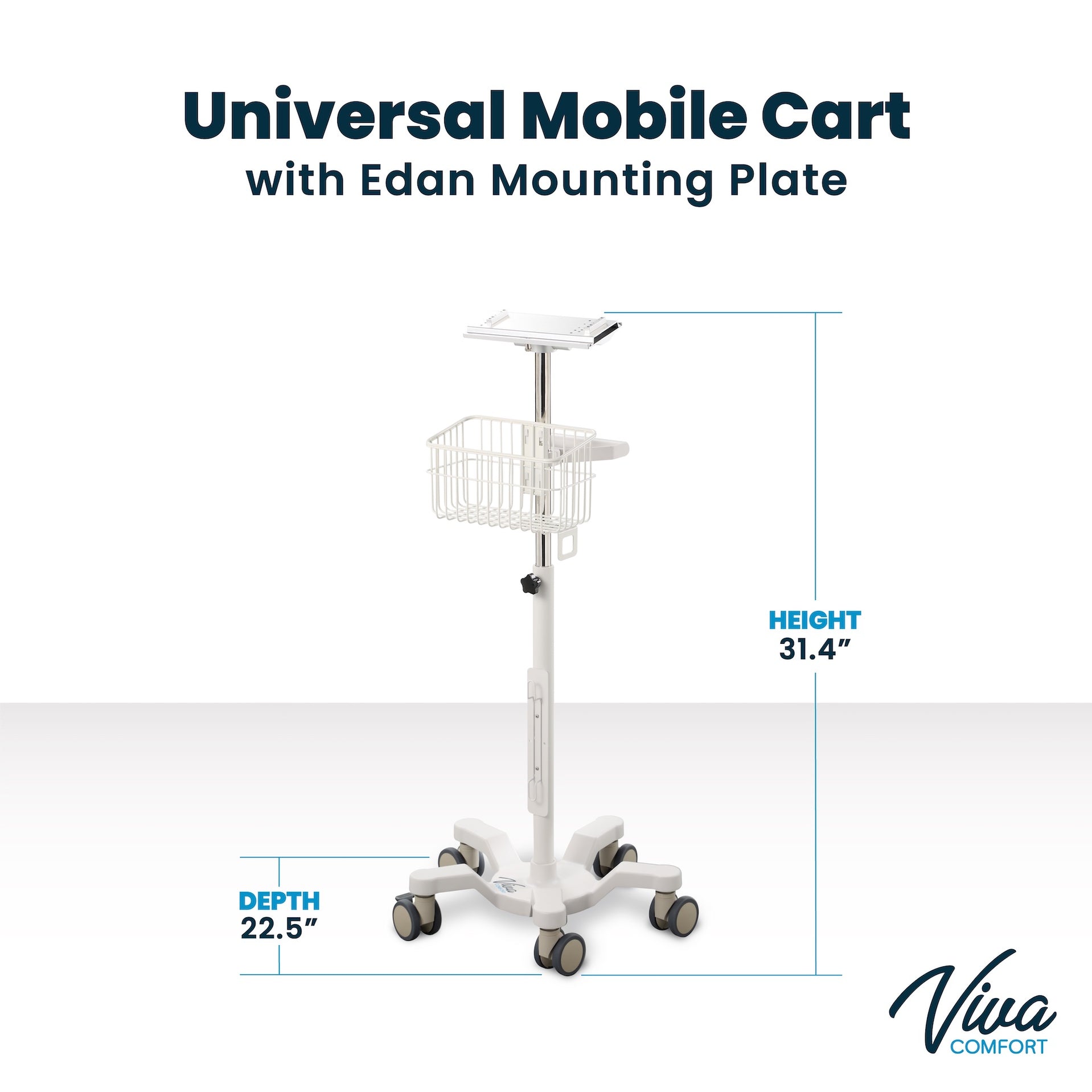 Viva Comfort Mobile Stand for Edan Vital Signs Monitor - Save at ...