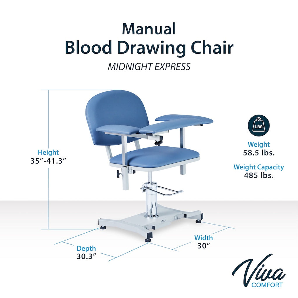 Viva Comfort Manual Blood Drawing Chair. Drawer Option. Save at ...
