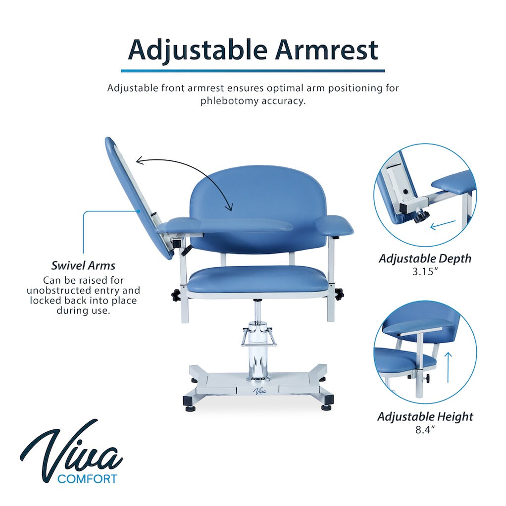 Viva Comfort Manual Blood Drawing Chair. Drawer Option. Save at ...