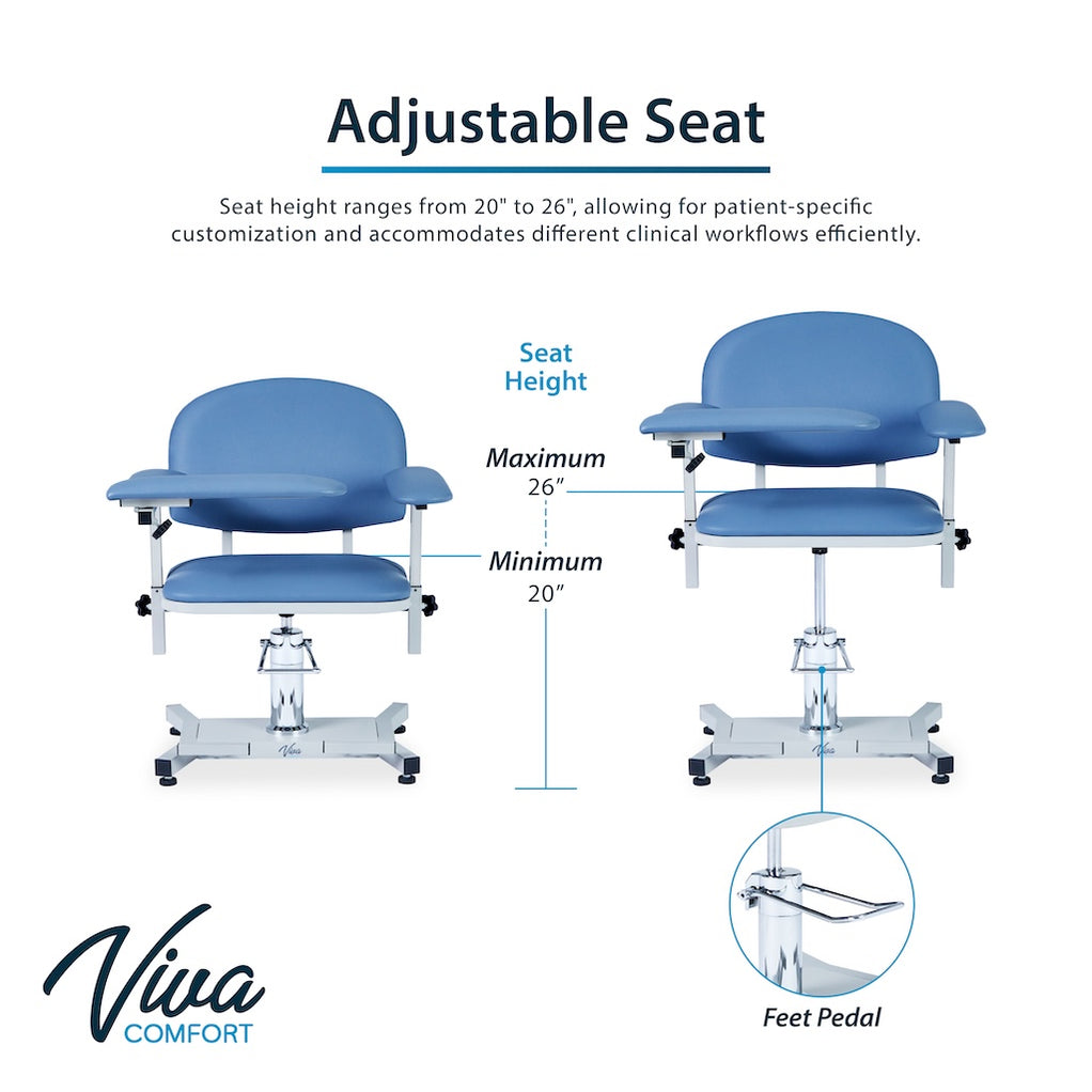 Viva Comfort Manual Blood Drawing Chair. Drawer Option. Save at ...