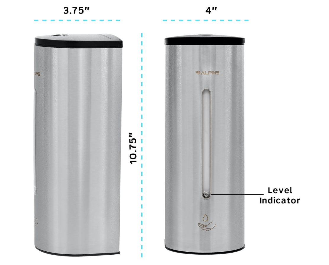 Alpine Automatic Hands-Free Stainless Steel Gel Hand Sanitizer. Save at ...
