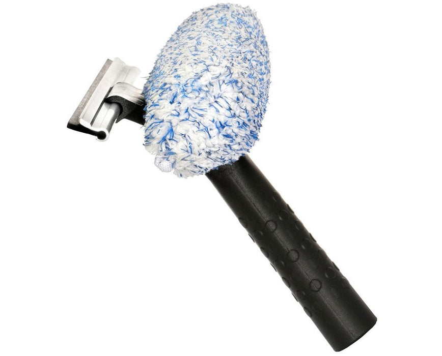 14" Microfiber Window Combo: 2-in-1 Professional Squeegee and Window S ...