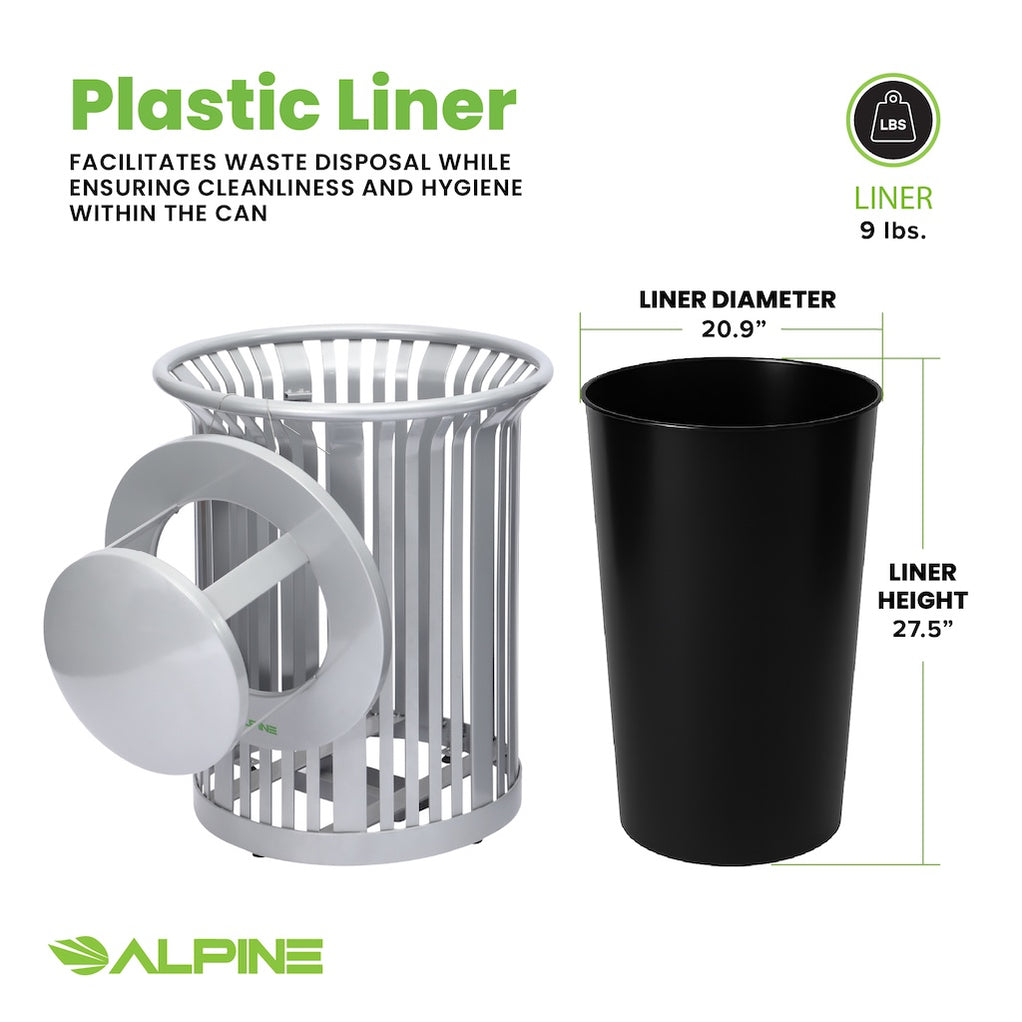 Alpine Industries 36-Gallon Waste Receptacle w/ Dome Lid. Save at ...