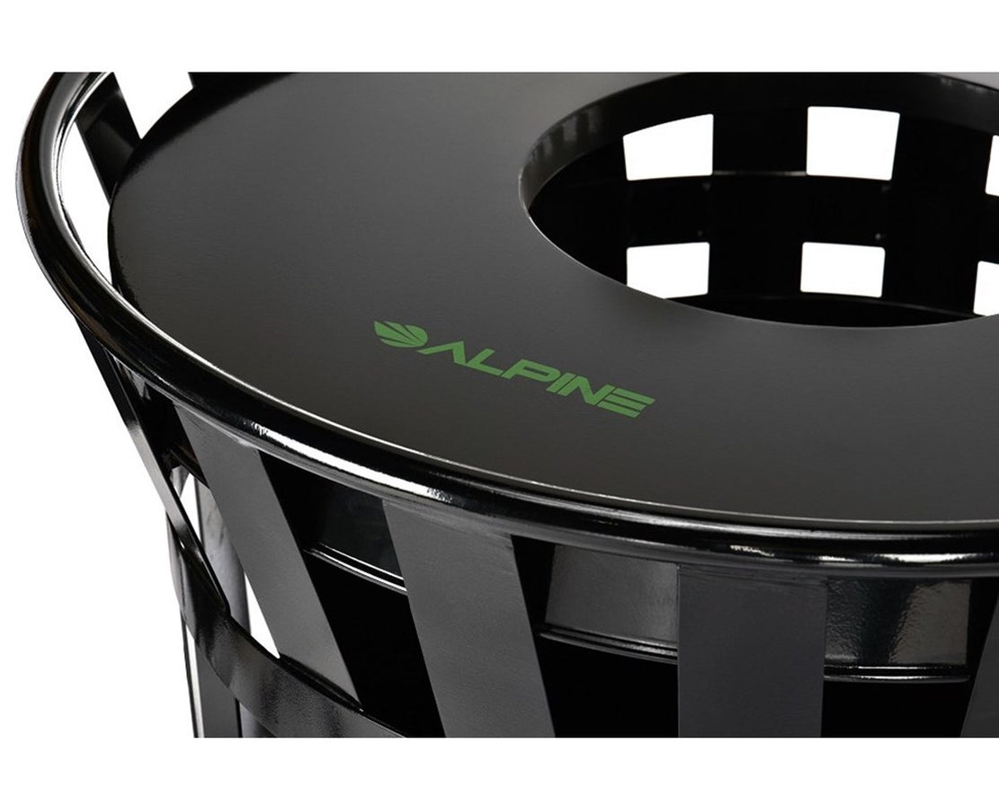 Alpine Industries Outdoor Metal Waste Receptacle — Tiger Medical