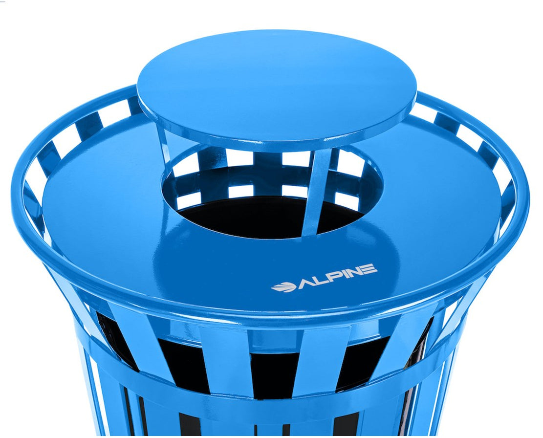 Alpine Industries Outdoor Metal Waste Receptacle — Tiger Medical