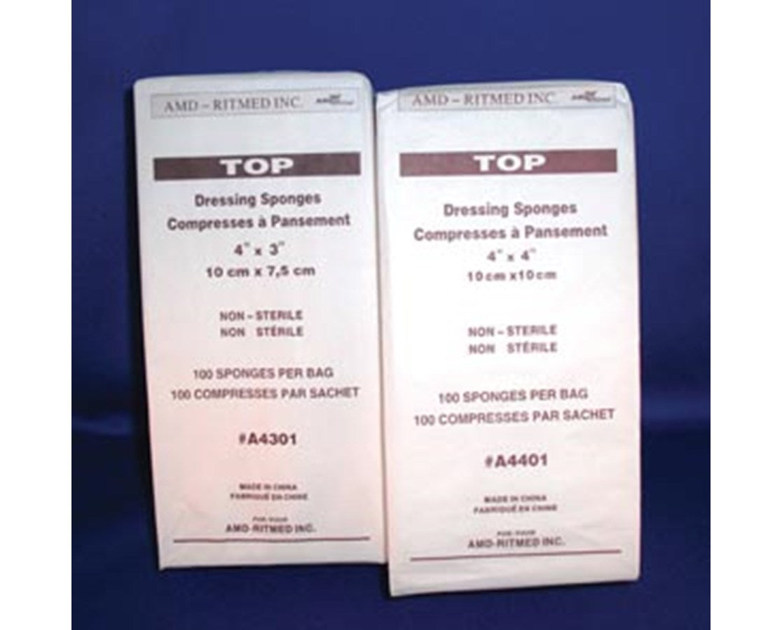 AMD-Ritmed Wound Care Gauze Top Sponges - Save at — Tiger Medical