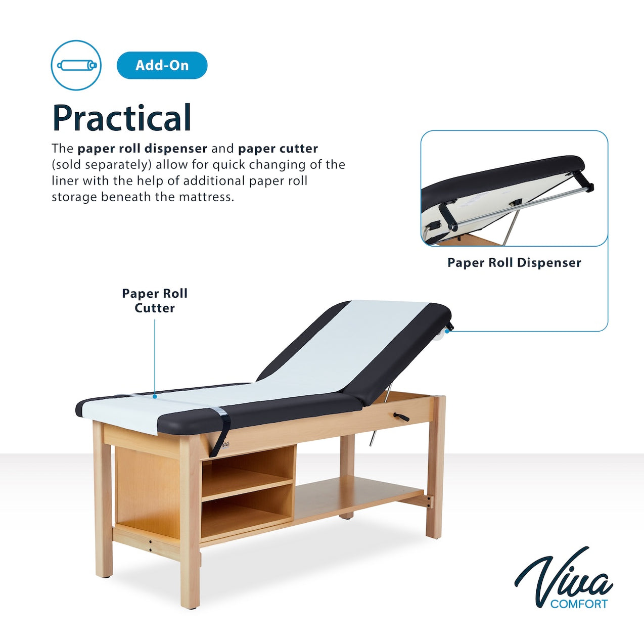 Viva Comfort Aristo Treatment Table w/ Adjustable Back. Save at ...