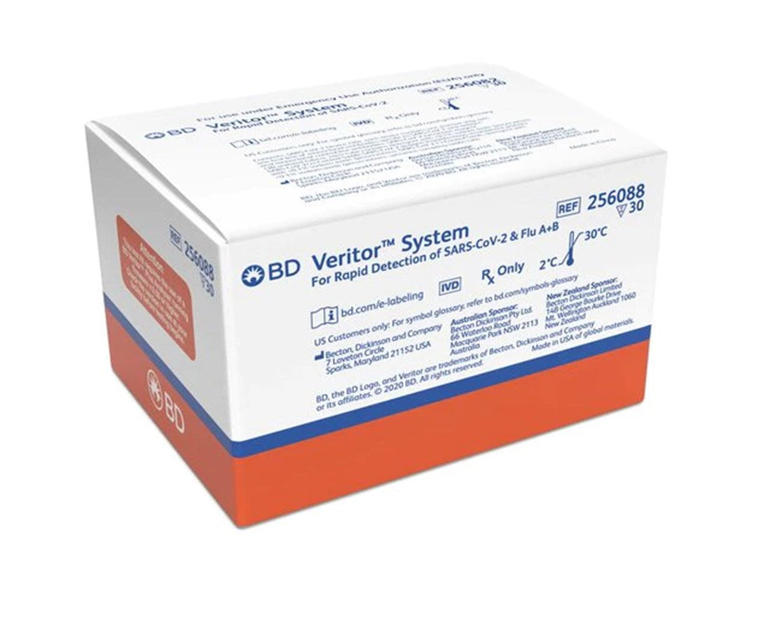 BD Veritor SARS-CoV-2 & Influenza A+B Rapid Detection Kit (30/kit ...