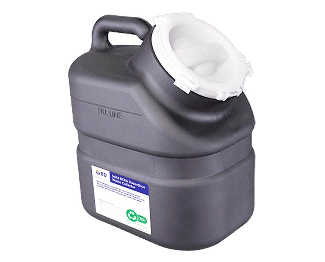 BD RCRA Waste Disposal Container, Plug Cap. Save at Tigermedical ...