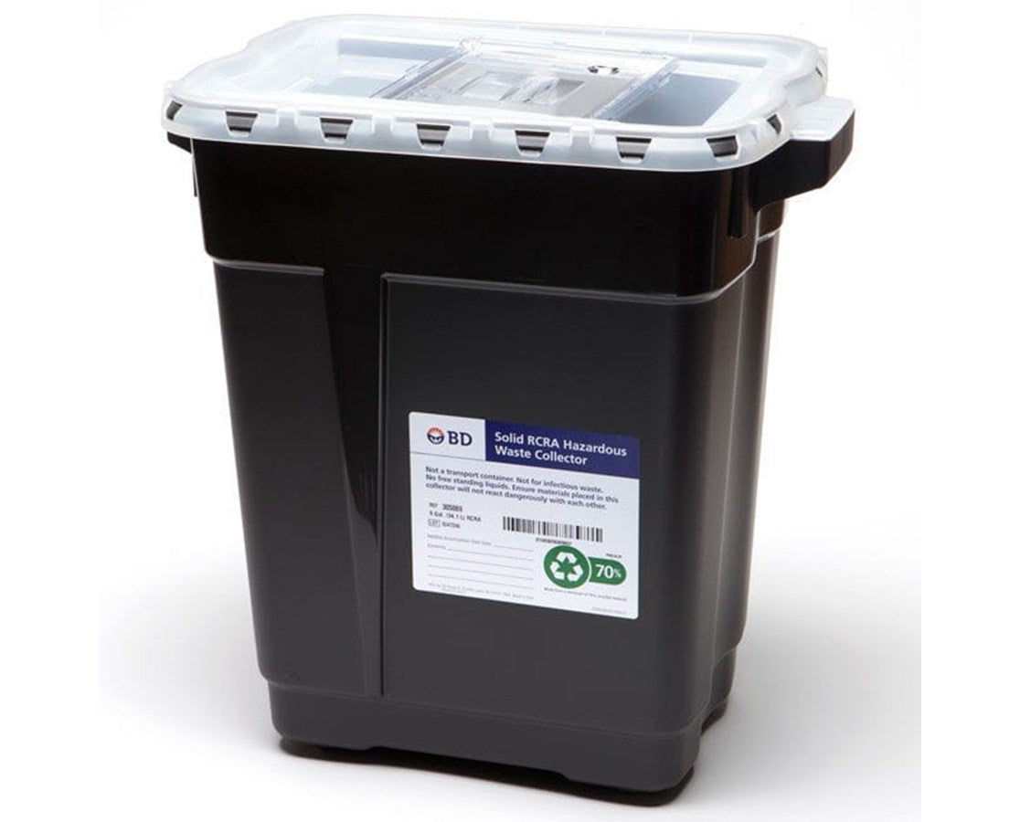 BD RCRA Waste Disposal Container, Slide Top - Save at — Tiger Medical