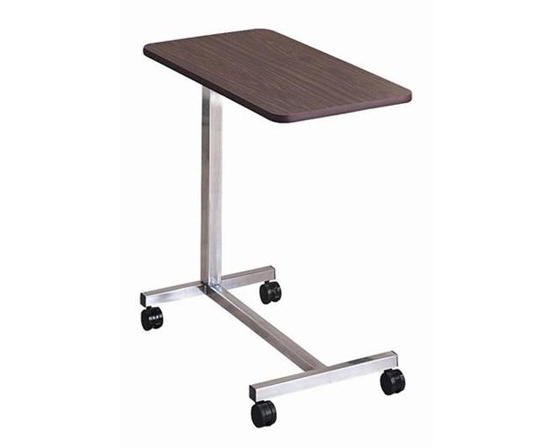 H" Base Overbed Tables Grey — Tiger Medical