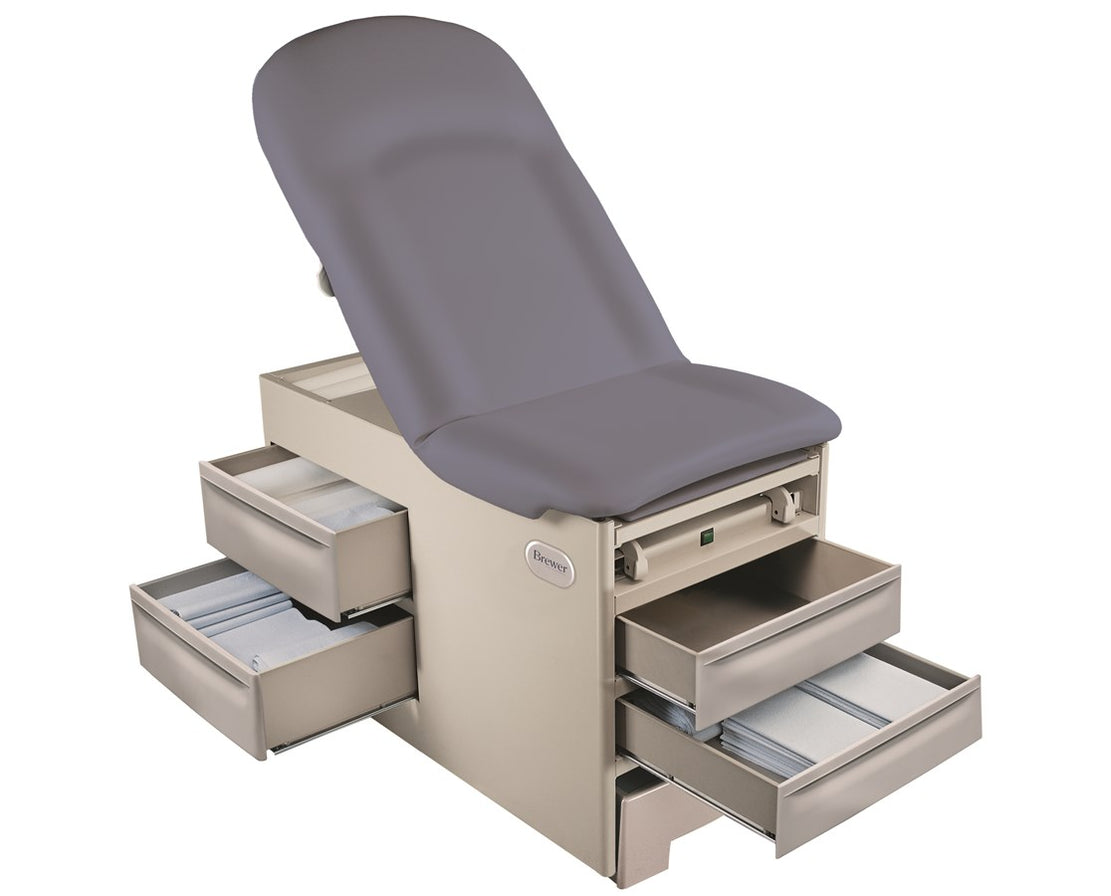 Brewer Access Exam Table w/ Drawers & Adjustable Back. Save at — Tiger ...
