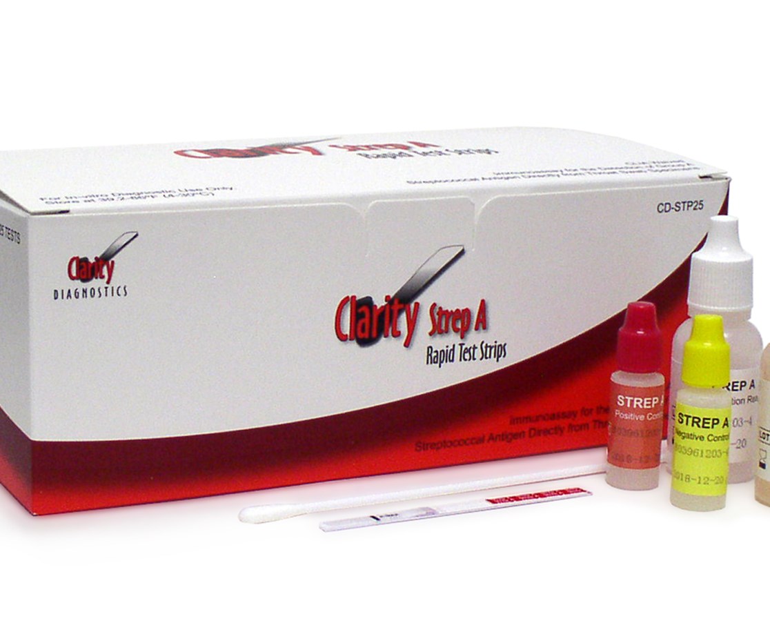 Strep A Test Kit: Strips in Vial, 50/Box - Sterile — Tiger Medical