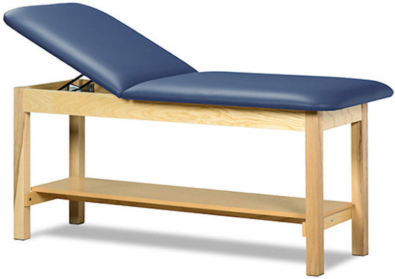 Clinton Classic Treatment Table w/ Shelf & Adjustable Back - Save at ...