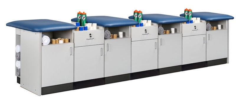 Sports Cabinet 5-Seat Taping Treatment Station. 36"D — Tiger Medical