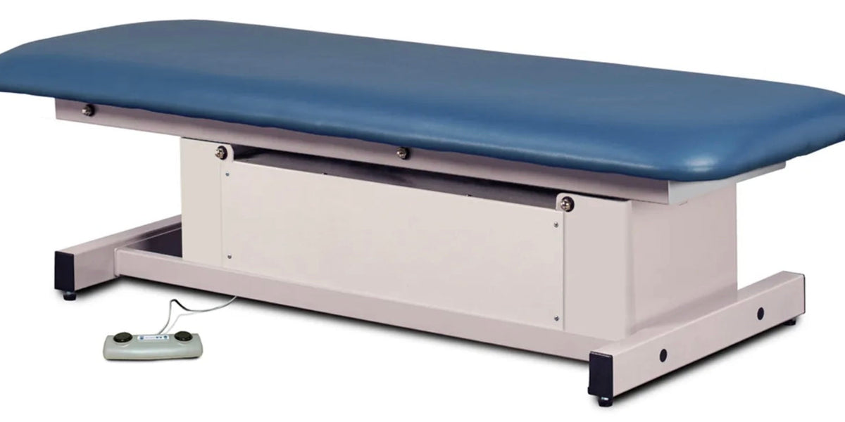 Power Glide Hi-Lo Exam Table w/ Flat Top & Shrouded Base — Tiger Medical