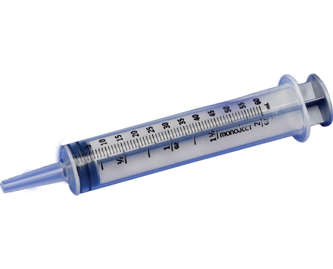 Monoject SoftPack Syringes 60 mL, Regular Tip w/ Wide Finger Flange ...