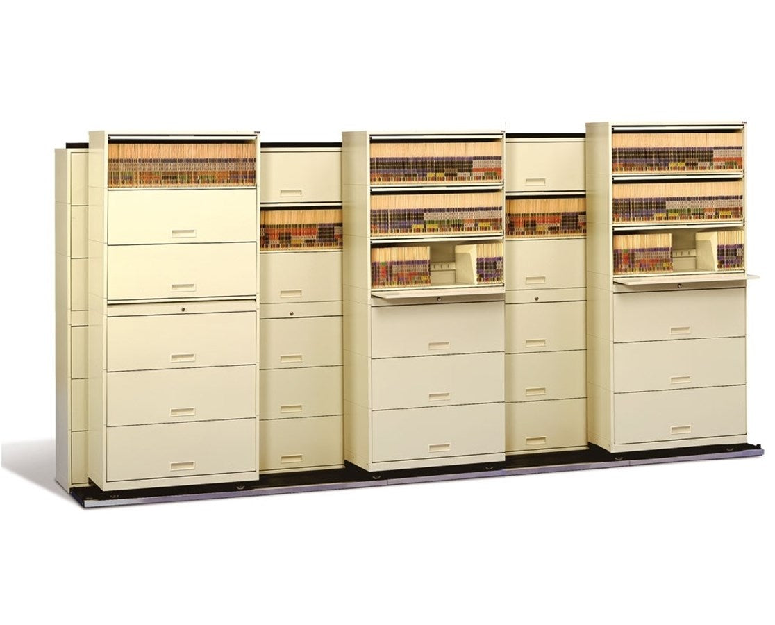 Stak-N-Lok BiSlider Retractable Door File Shelving Cabinet - 4/3 Lette ...