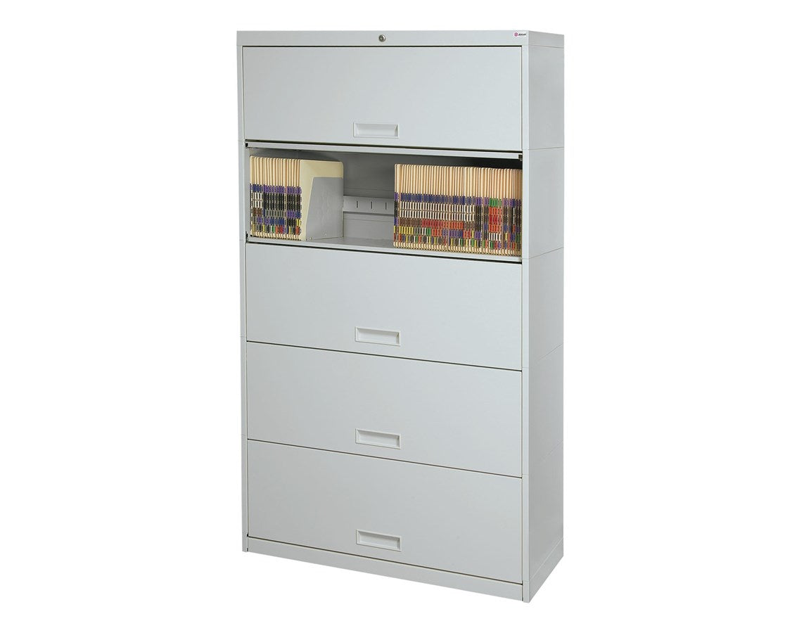 Stak-N-Lok Retractable Door Stackable File Shelving Cabinet. 5 Tiers 3 ...