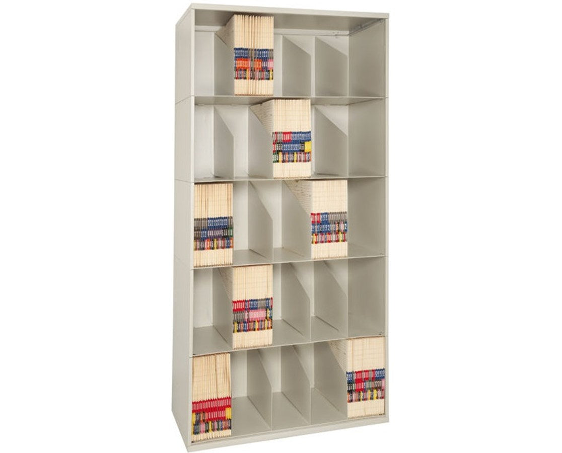 ThinStak Open Shelf Filing System - X-Ray 48" Wide 5 Tiers - Assembled ...
