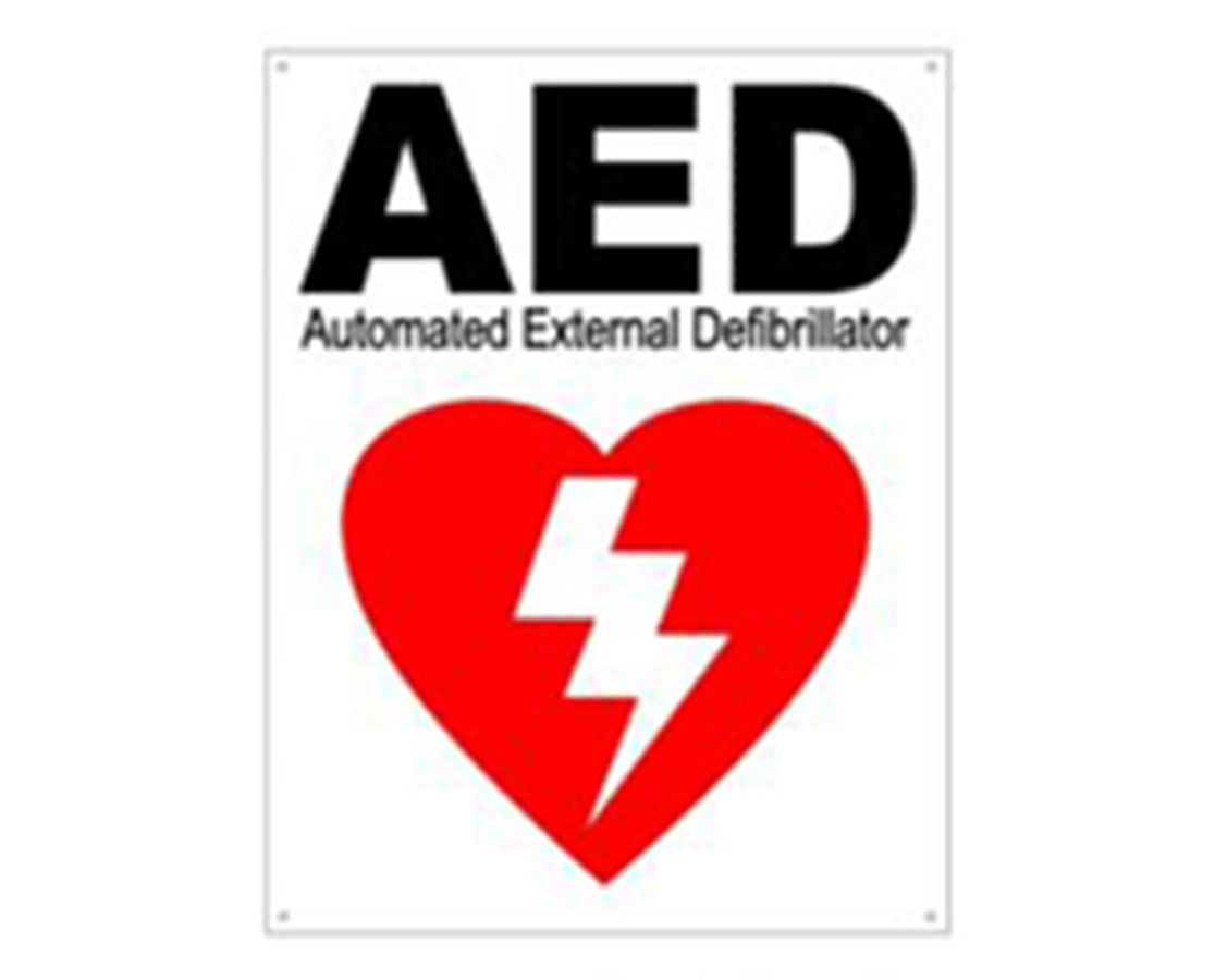 AED Wall Signs Flat Wall Sign — Tiger Medical