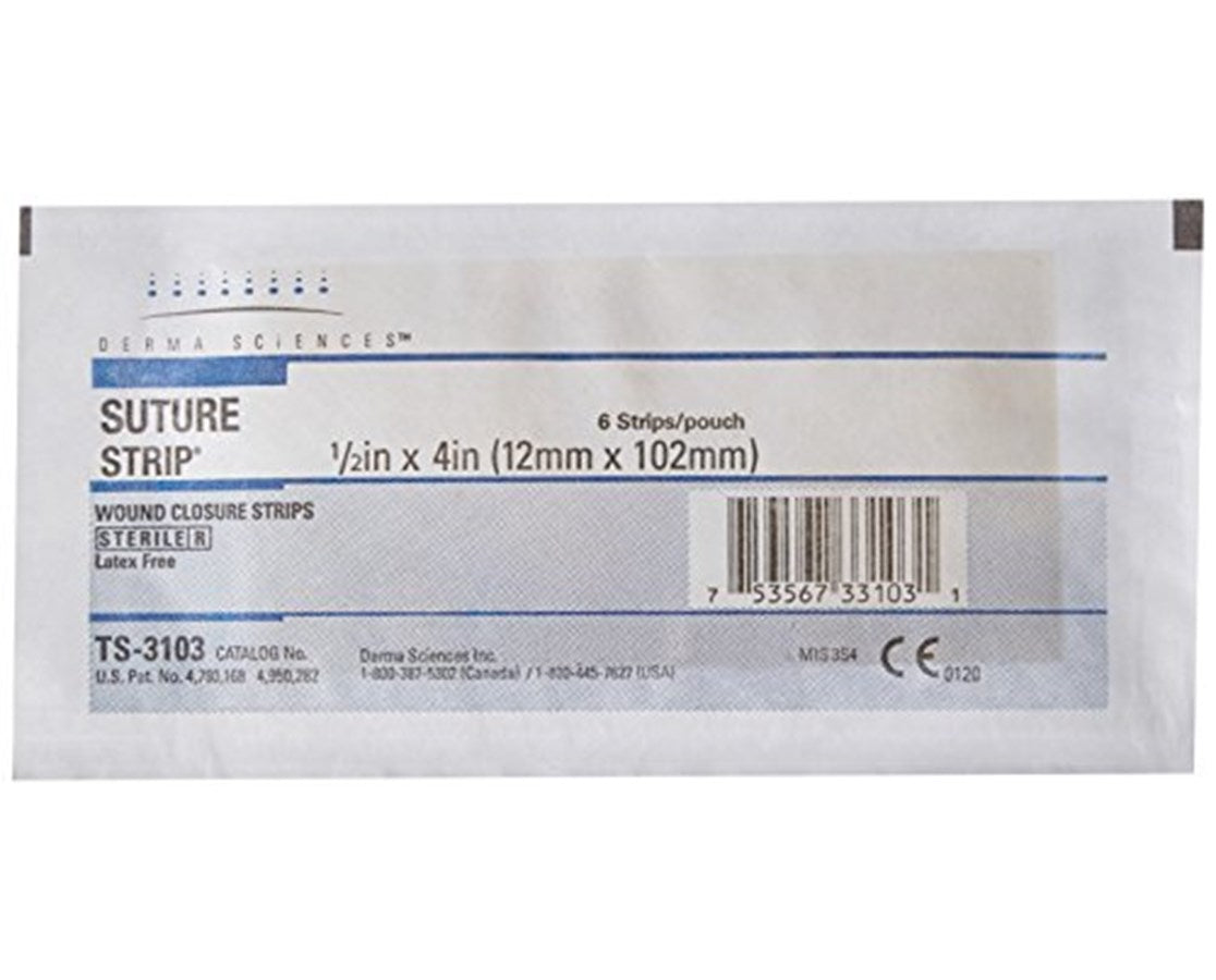 Suture Strip Wound Closure Strips ½" x 4" - 300/box — Tiger Medical