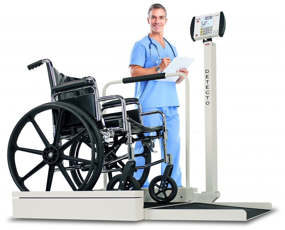 Detecto Digital Stationary Wheelchair Scale. Save at Tigermedical ...