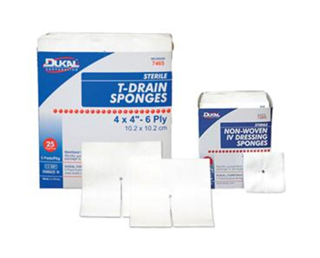 Dukal I.V. & T-Drain Sponges. Save at Tigermedical — Tiger Medical