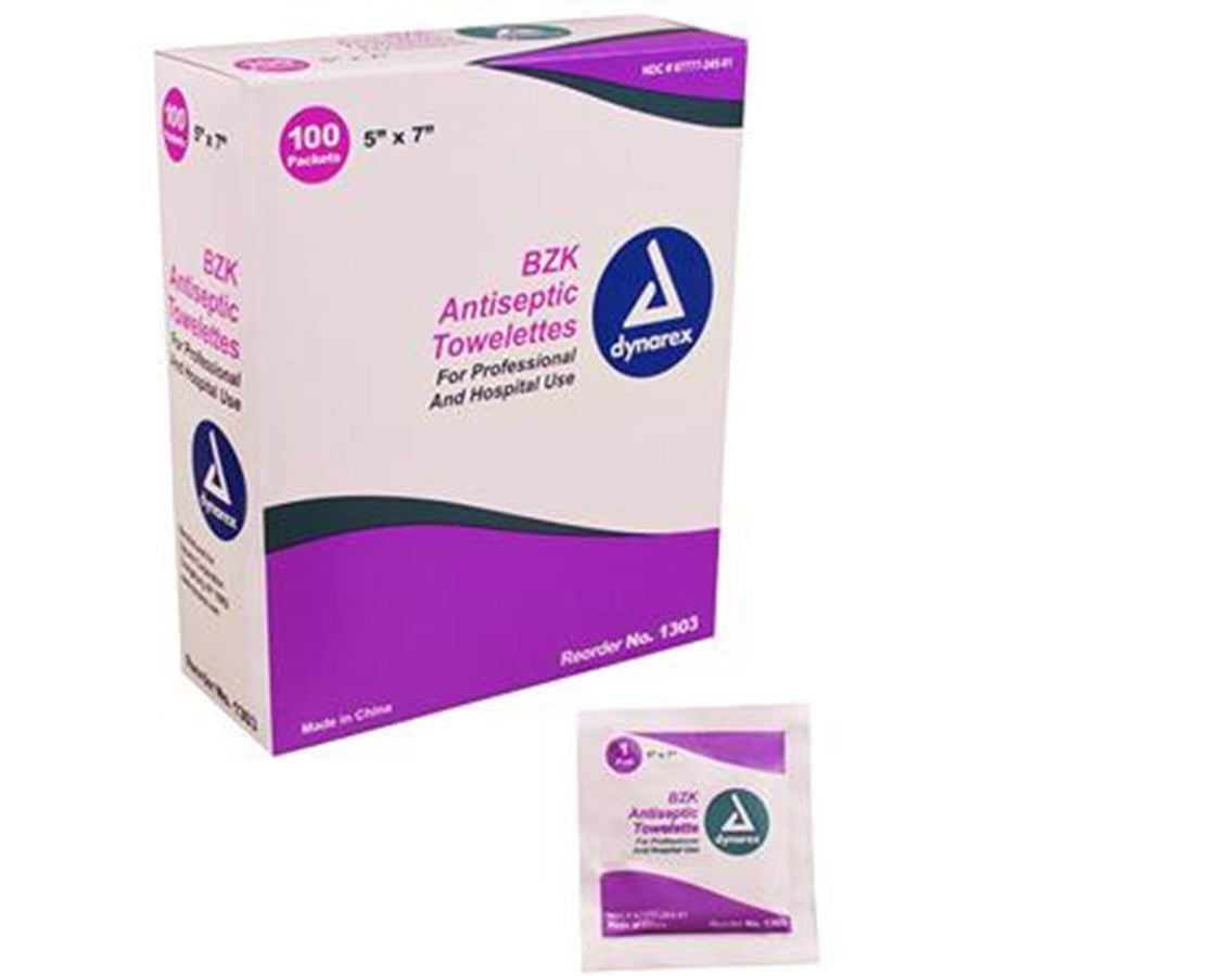 Dynarex Bzk Antiseptic Towelettes. Save at Tigermedical — Tiger Medical